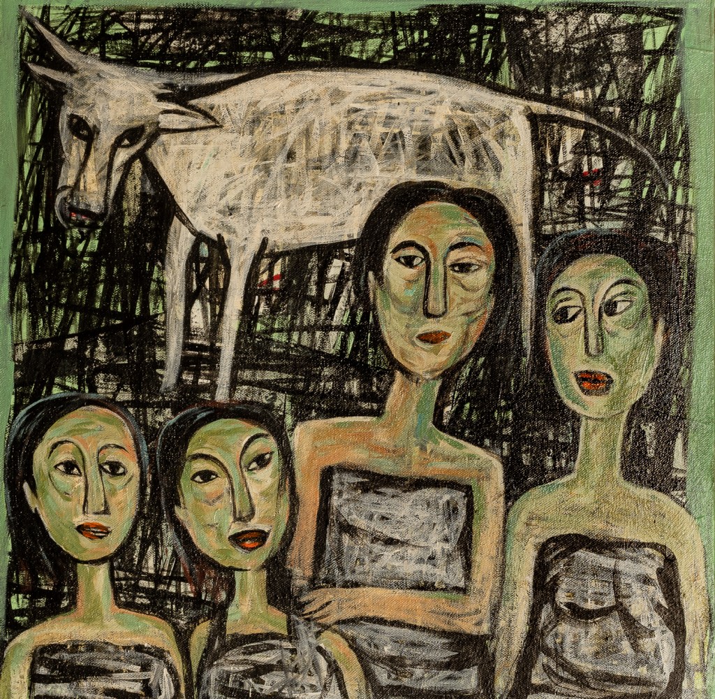 Lembu Putih by Wayan Suastama - Sawidji Gallery